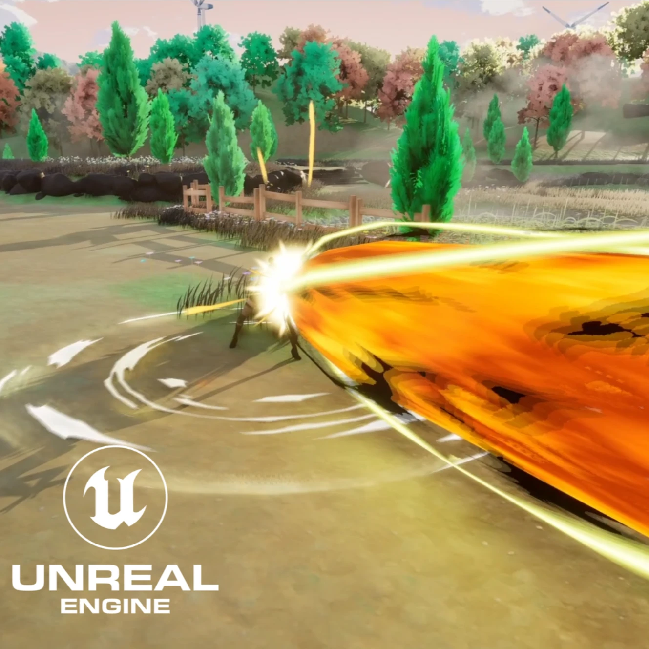 ArtStation - Stylized cartoon beam VFX Unreal Engine 5