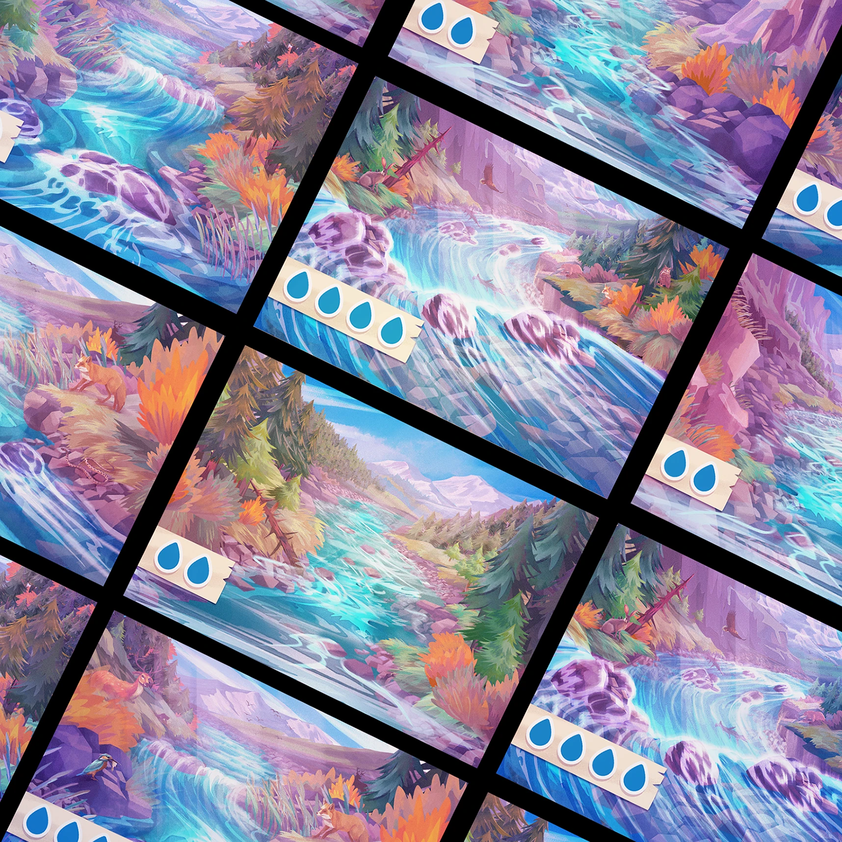 ArtStation - Roaring River - card game