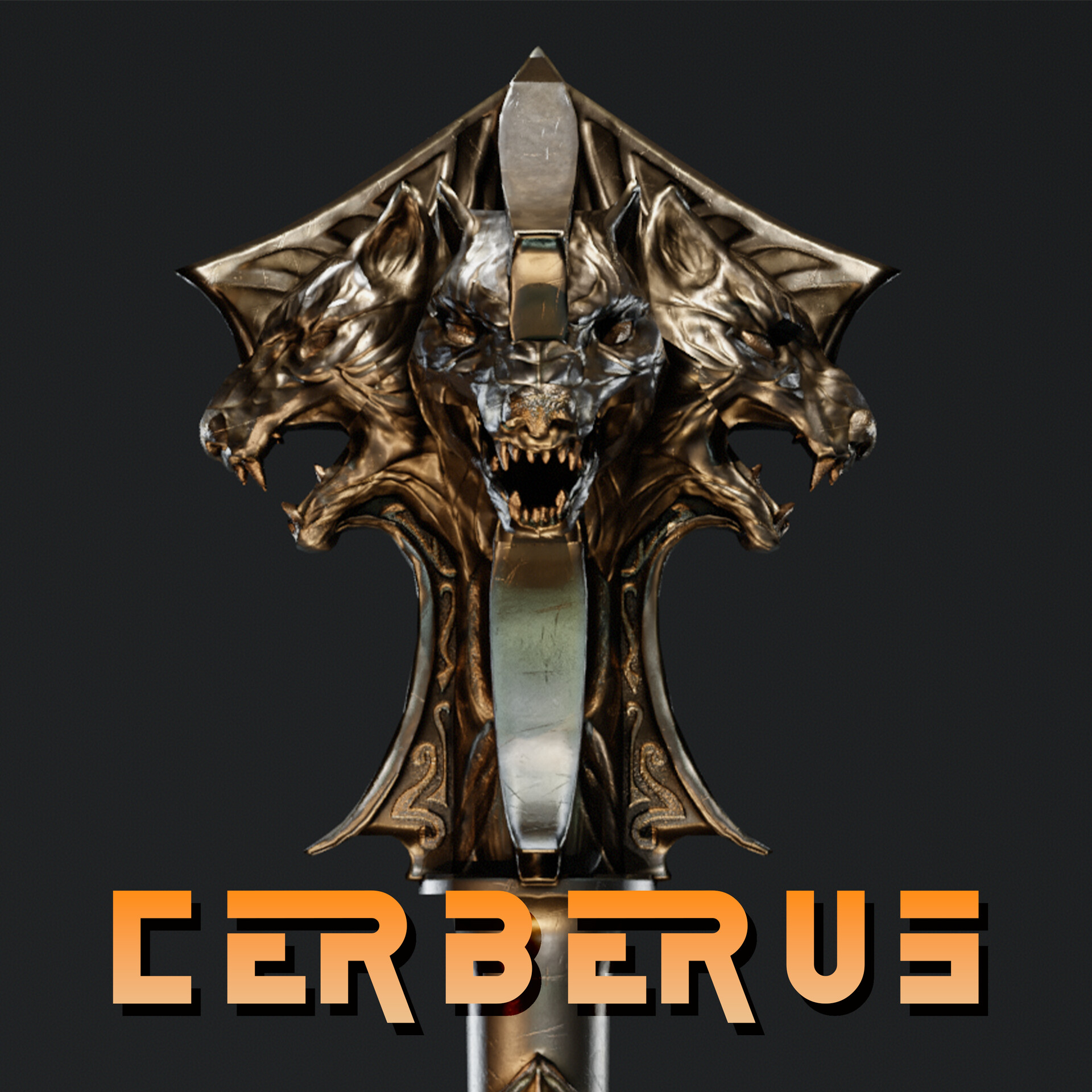 ArtStation - Cerberus War Fantasy Mace