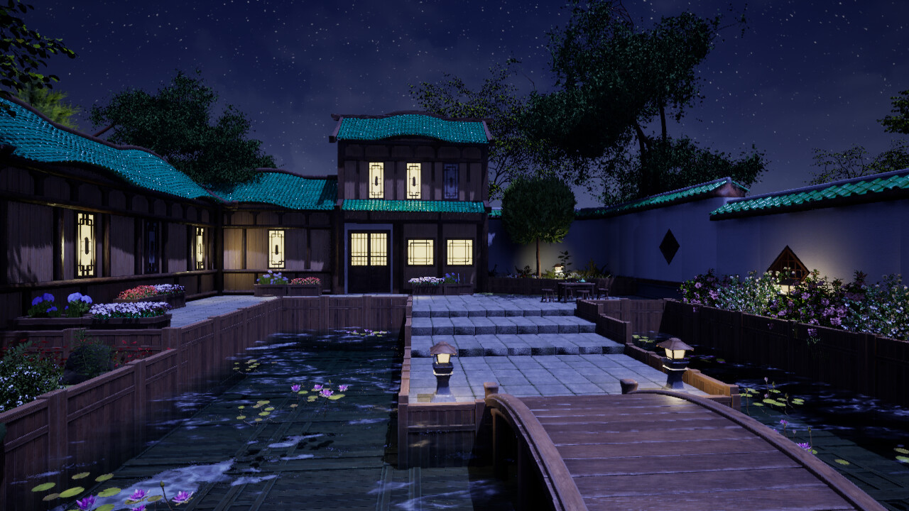 ArtStation - Gameplay Cottage Village - Stylized 3D Enviroment in ...