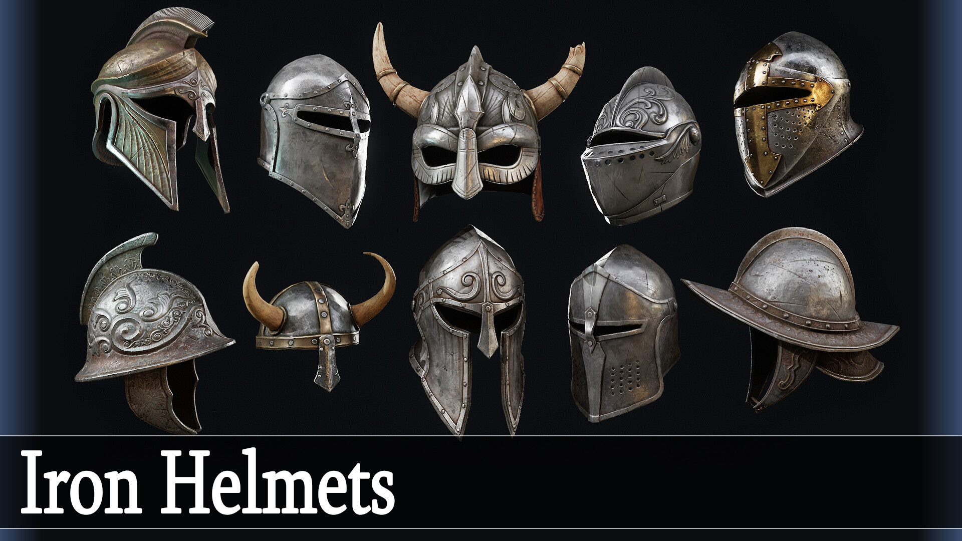 ArtStation - Iron Helmets