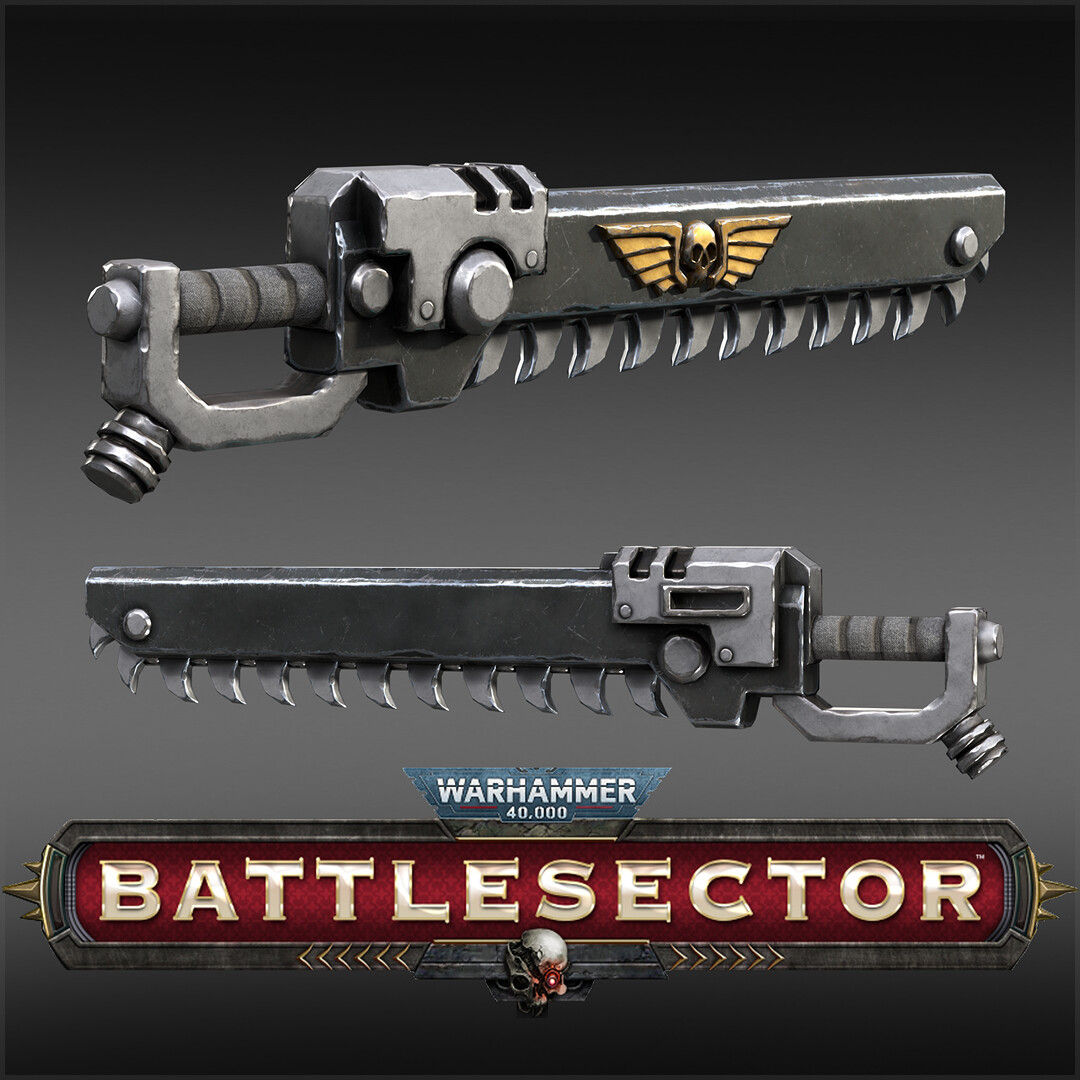ArtStation - ChainSword Warhammer