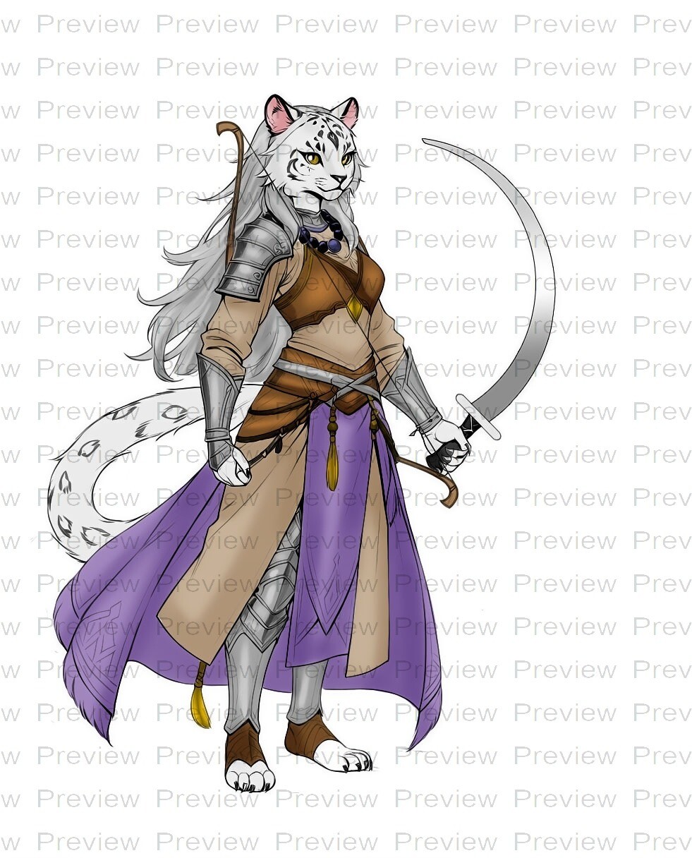 ArtStation - Tabaxi Dryad Ranger