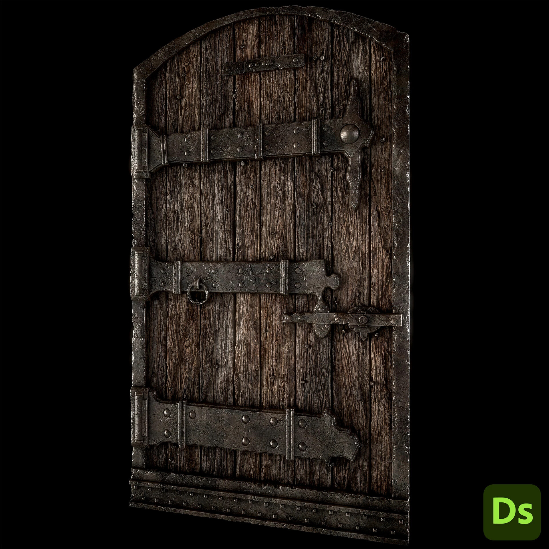ArtStation - Procedural Medieval Iron Gate – 100% Substance Designer