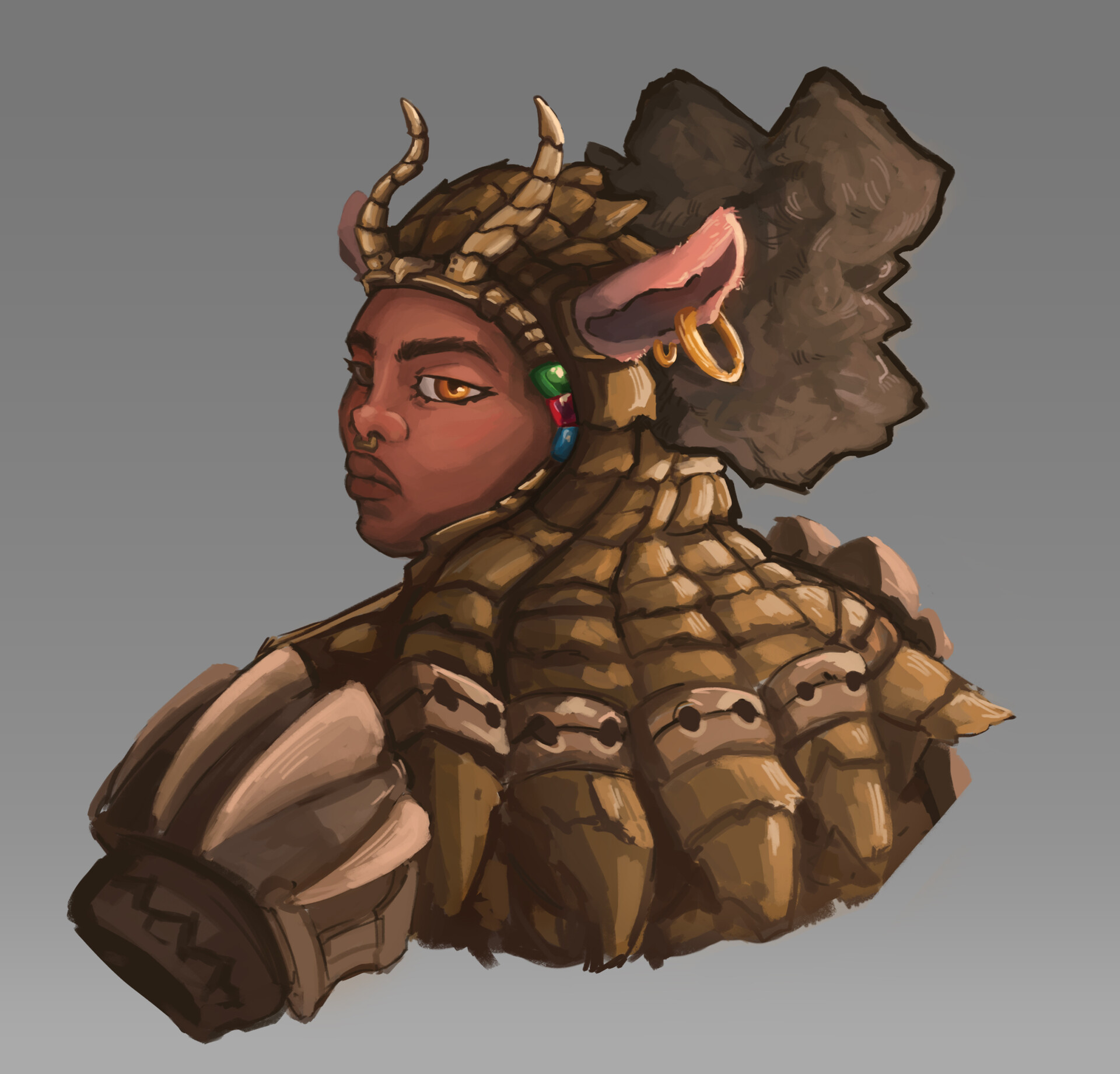 ArtStation - Pangolin Warrior