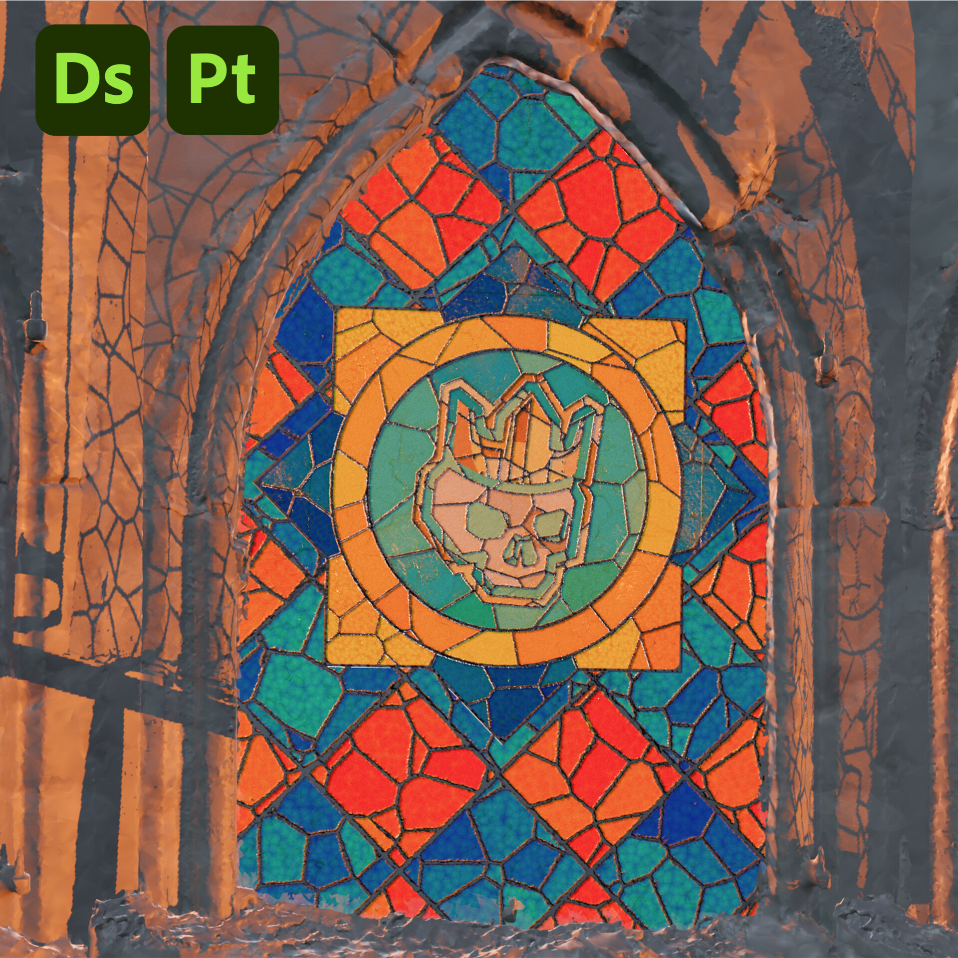 ArtStation - Stained Glass Generator - Substance Designer + Painter