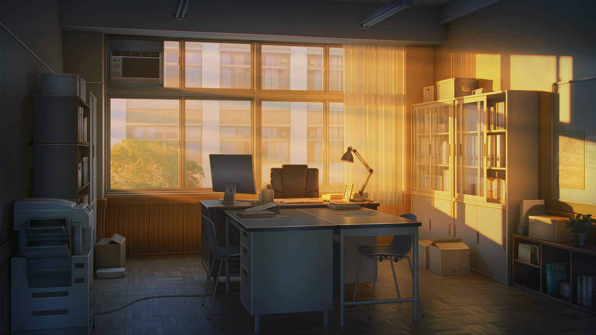 ArtStation - School headmaster's cabinet [Quiet Classroom]