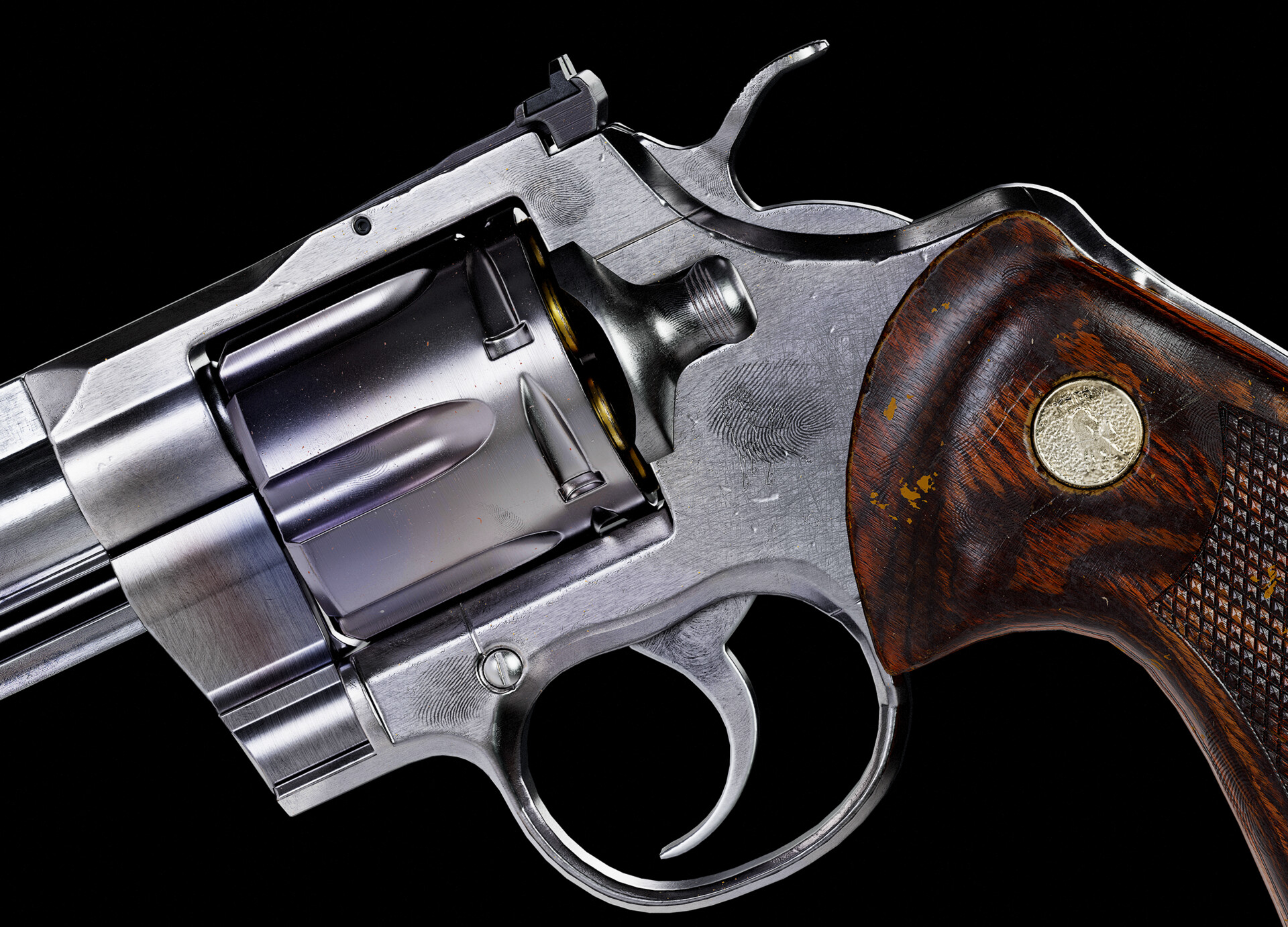 ArtStation - Game ready revolver (colt python parody)