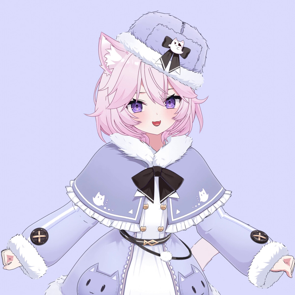 ArtStation - Nyanners (Winter Outfit) 3D Anime VTuber Model