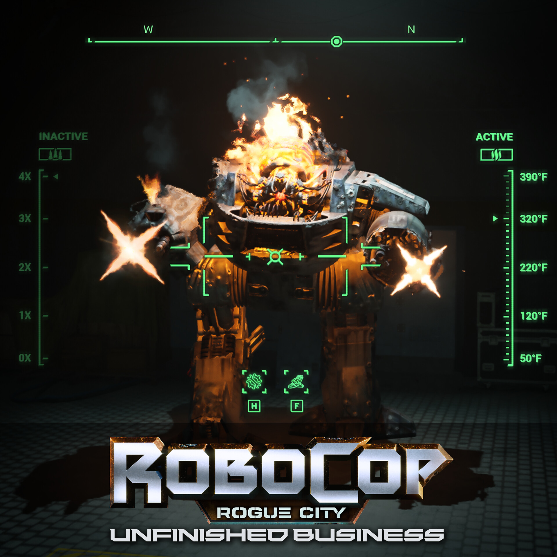 ArtStation - RoboCop: Rogue City - Unfinished Business - ED-209 Interface