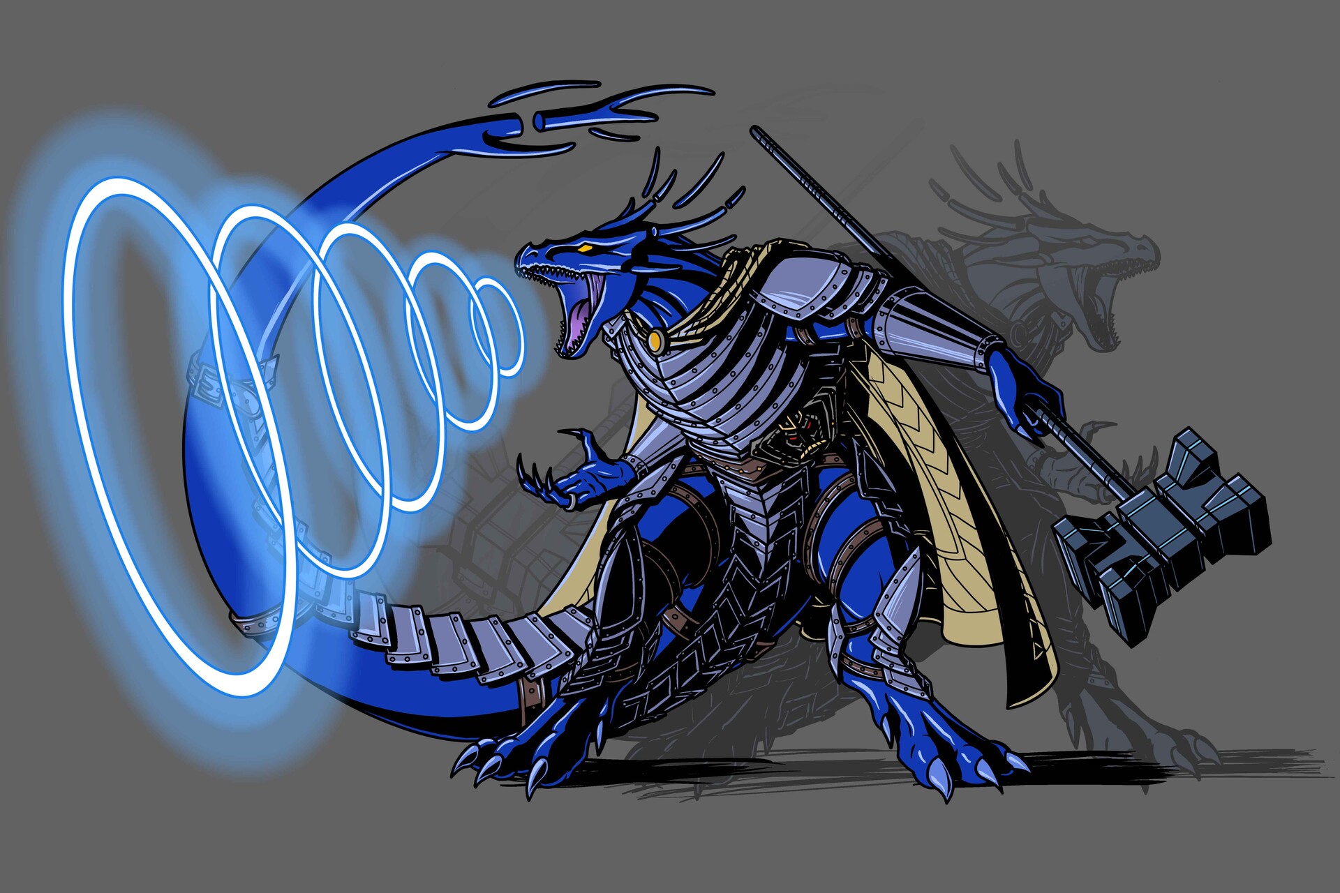 ArtStation - Gem Dragonborn Echo Knight Fighter