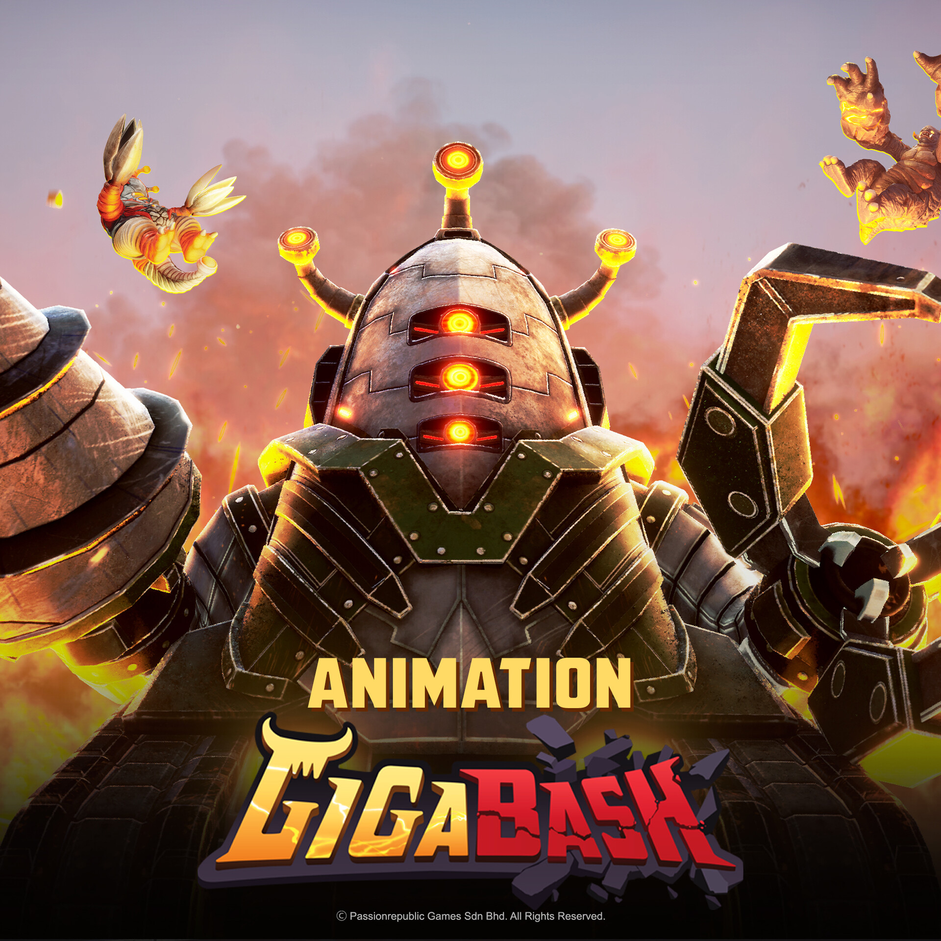 ArtStation - GigaBash: Animation - MechaJURAS