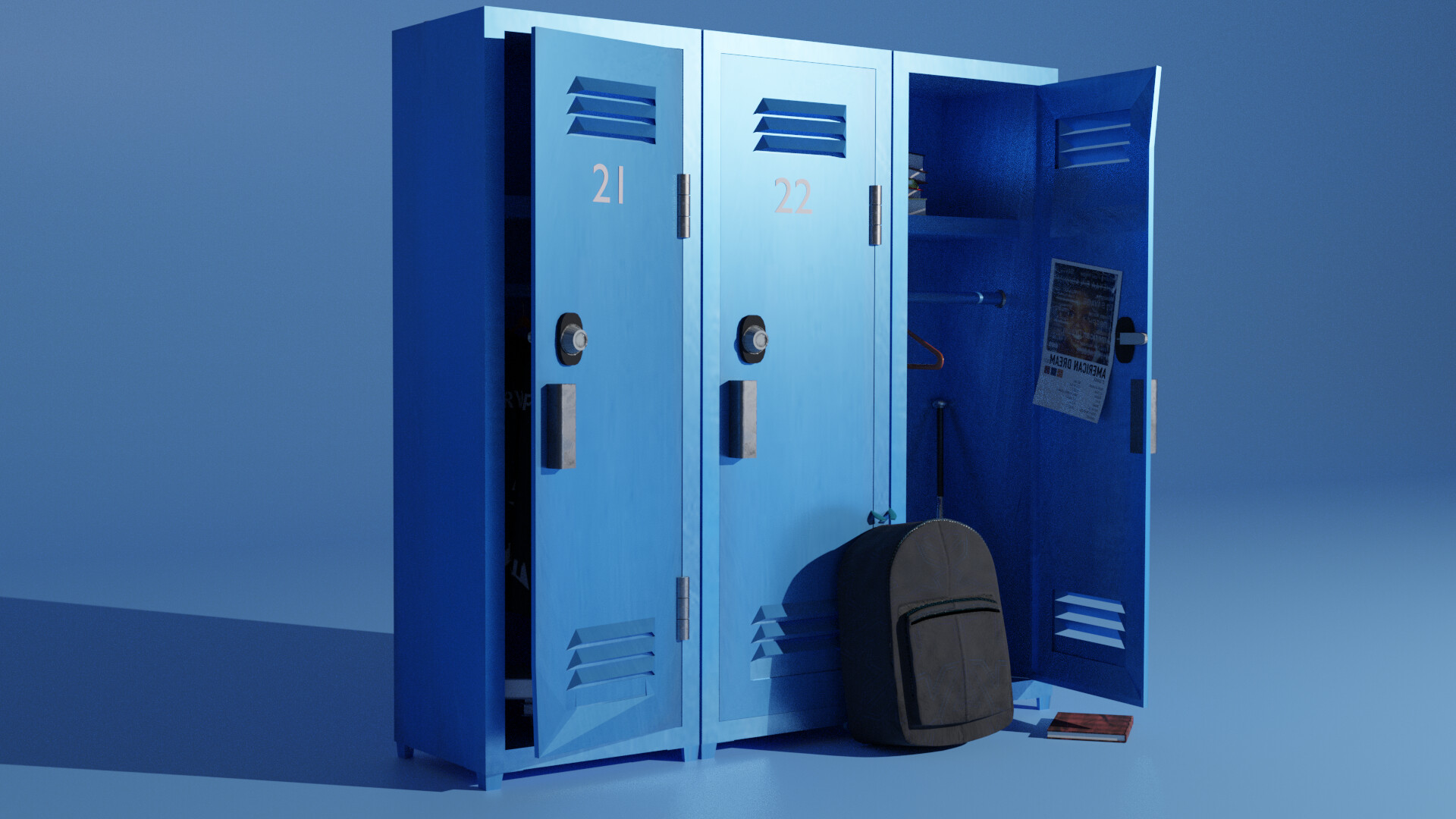 ArtStation - school lockers