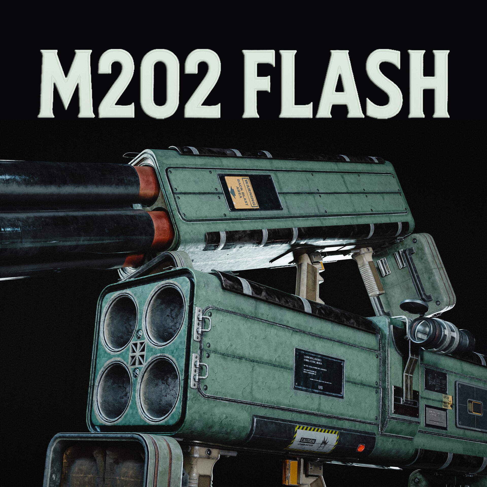 ArtStation - M202 Flash Rocket Launcher - Concept