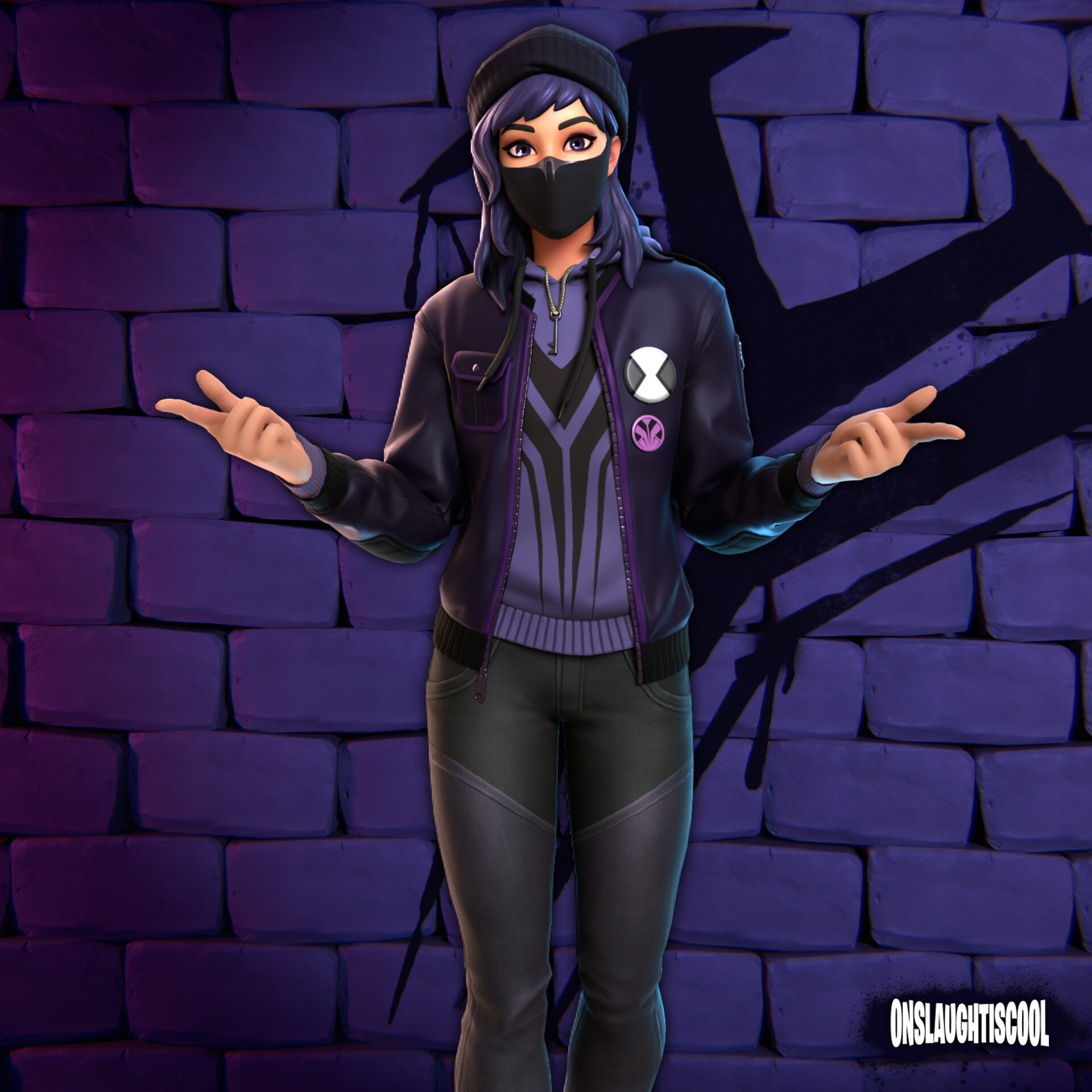 ArtStation - Fortnite FAN ART - Streetwear Premedy Concept Skin