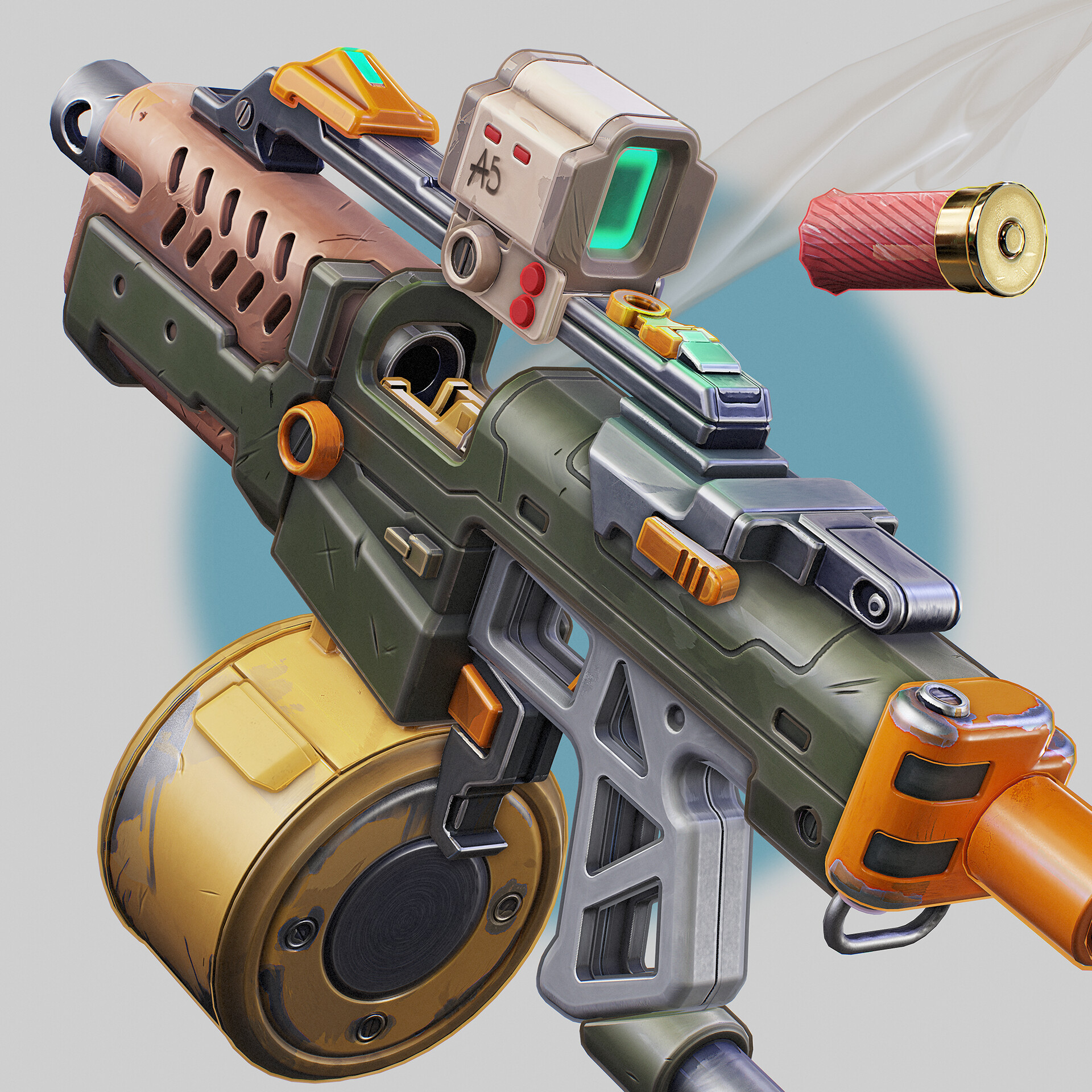 ArtStation - Valiant AS-12 - Full Auto Shotgun