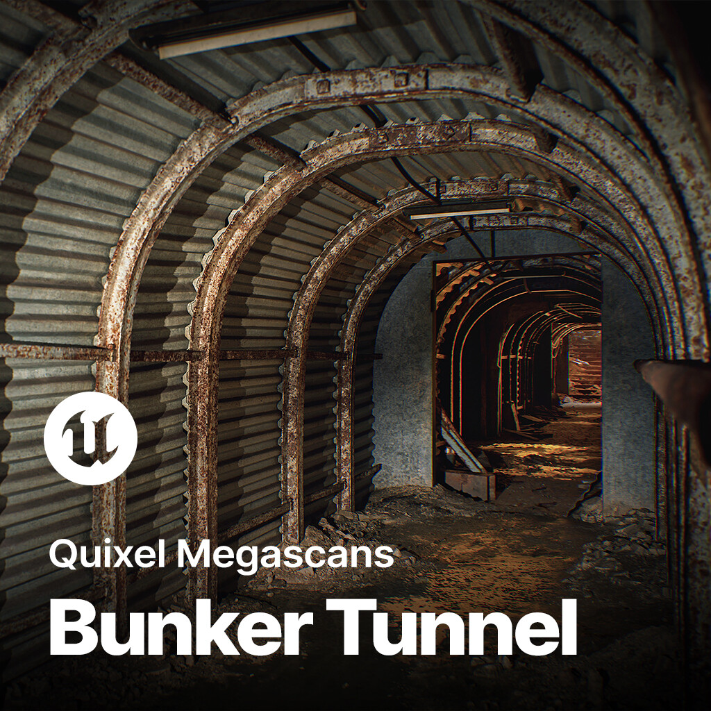 ArtStation - Fab | Quixel Megascans - Old Bunker Tunnel