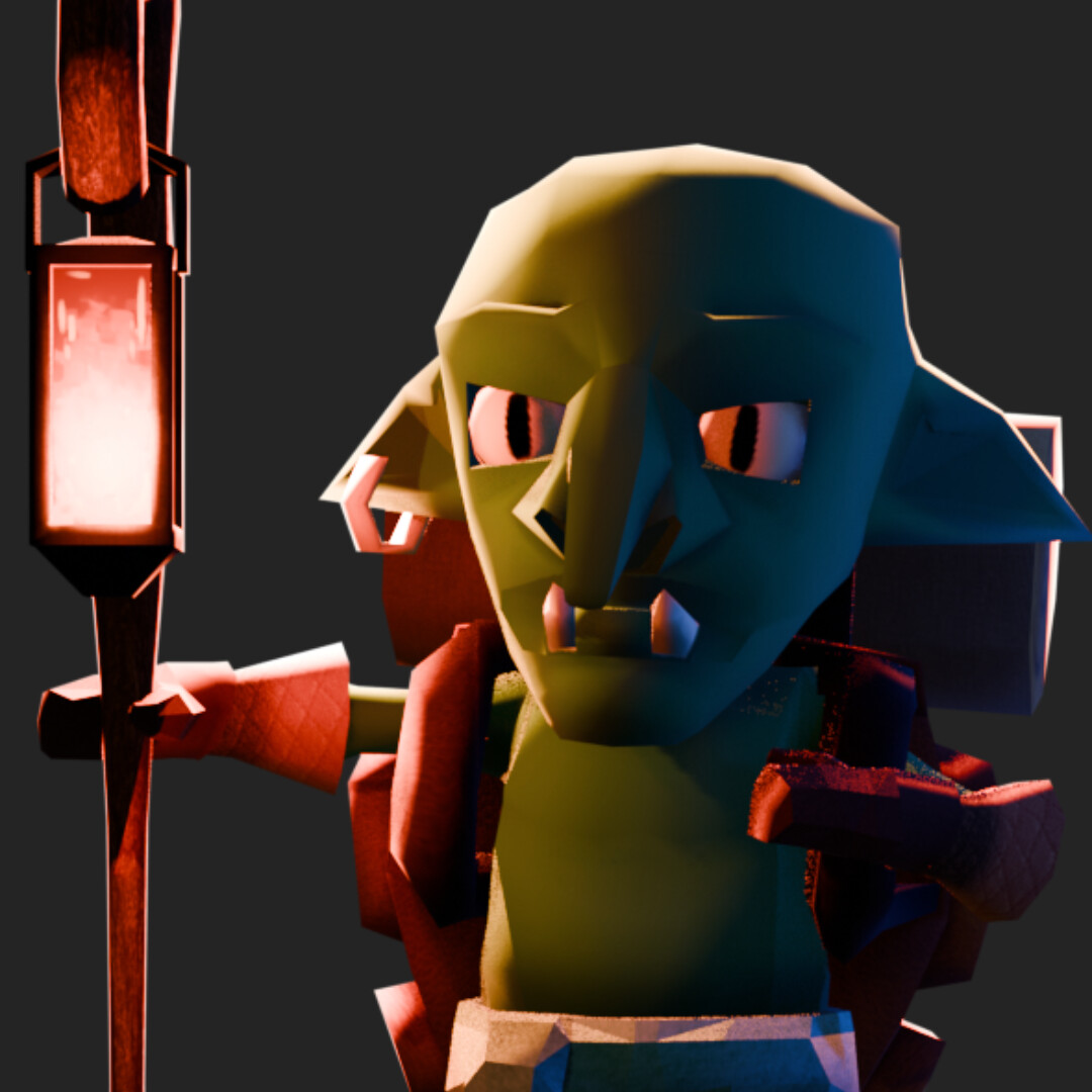 ArtStation - Low Poly Goblin Merchant