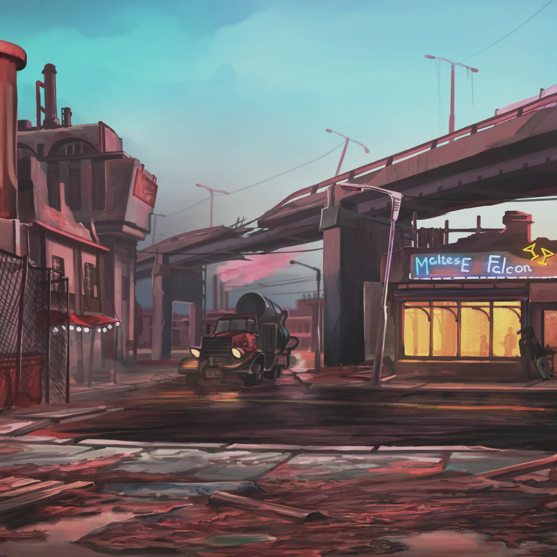 ArtStation - Fallout California Dreamin' | Hub