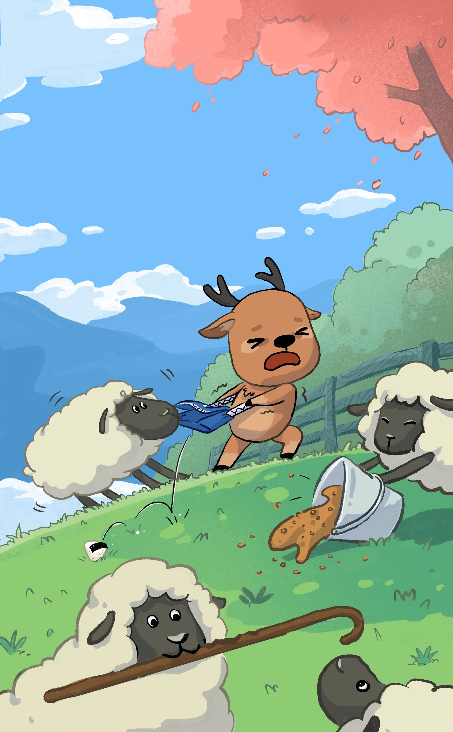 ArtStation - Mischievous Sheep - Qingjing Farm