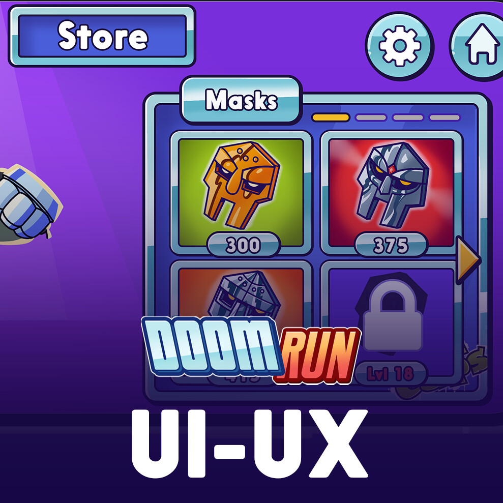 ArtStation - Doom Run-Ui/UX Design