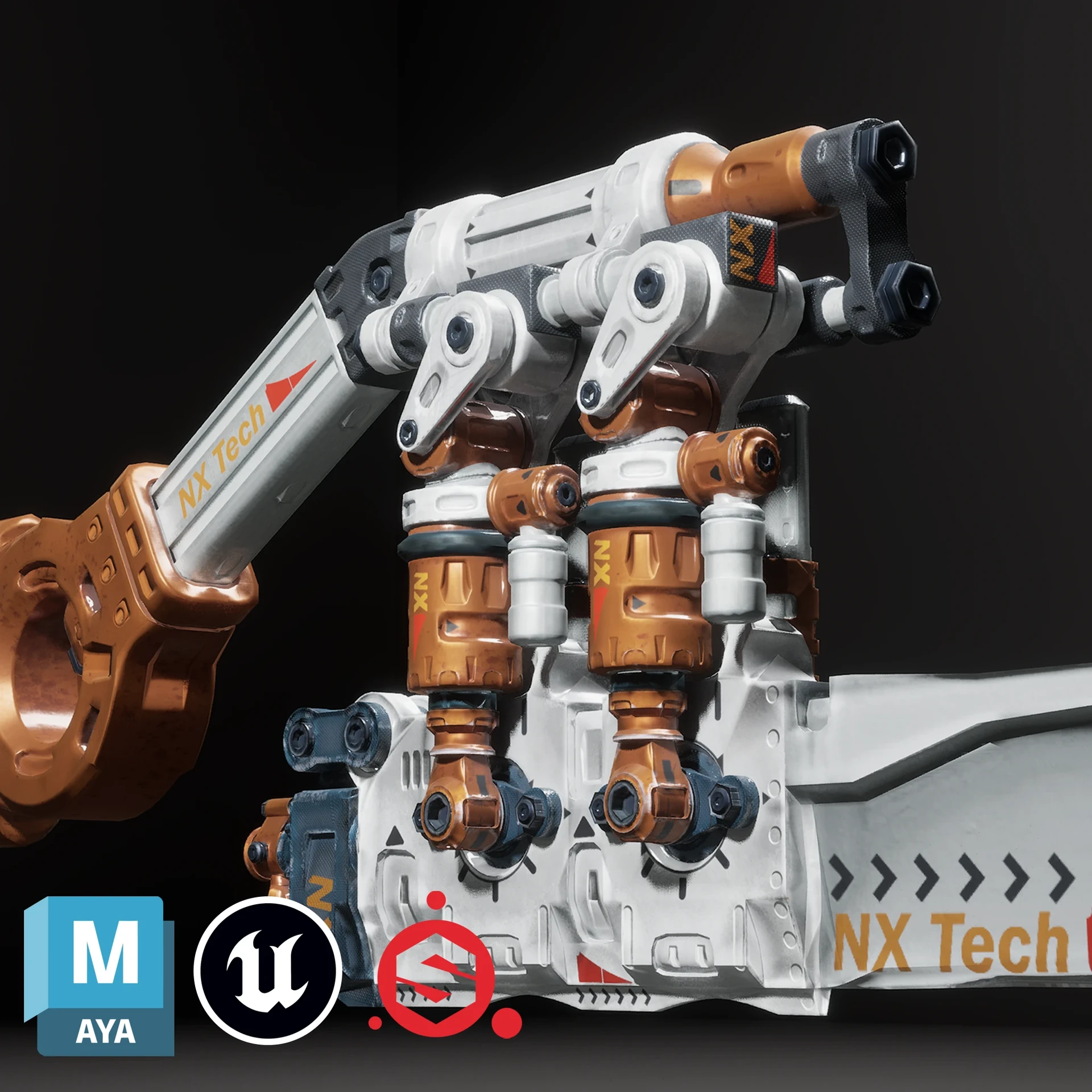 ArtStation - Engine Ready Nodachi - Rigged