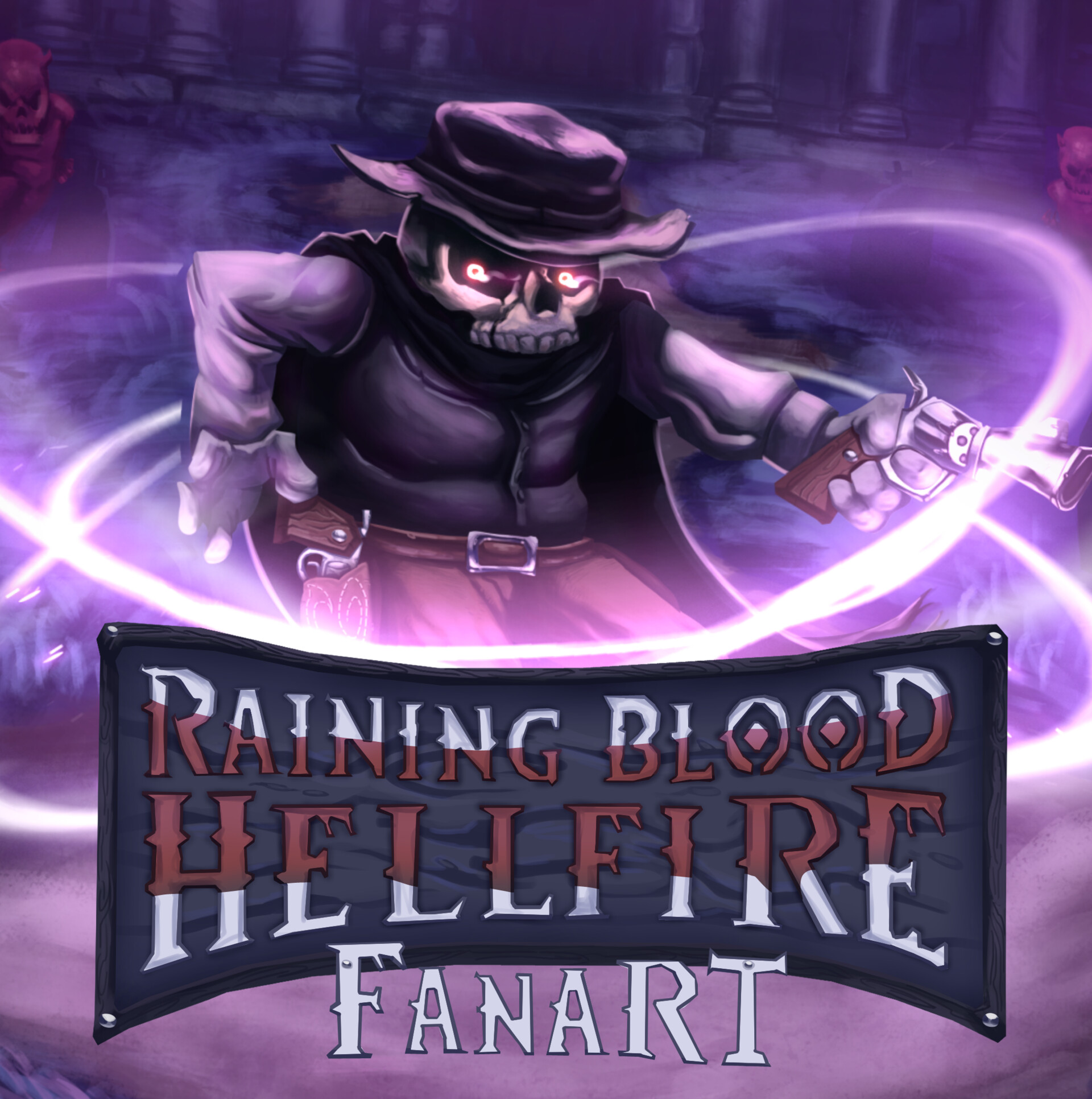 ArtStation - Raining Blood Hellfire Fanart