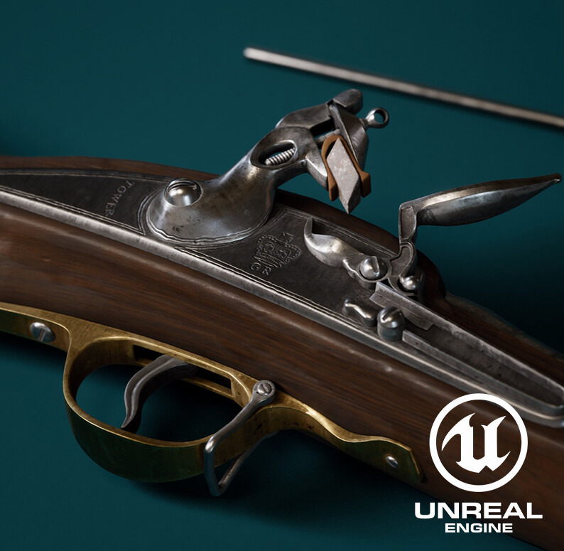 ArtStation - Musket Rifle – Game Ready FPS Weapon (Full Pipeline)