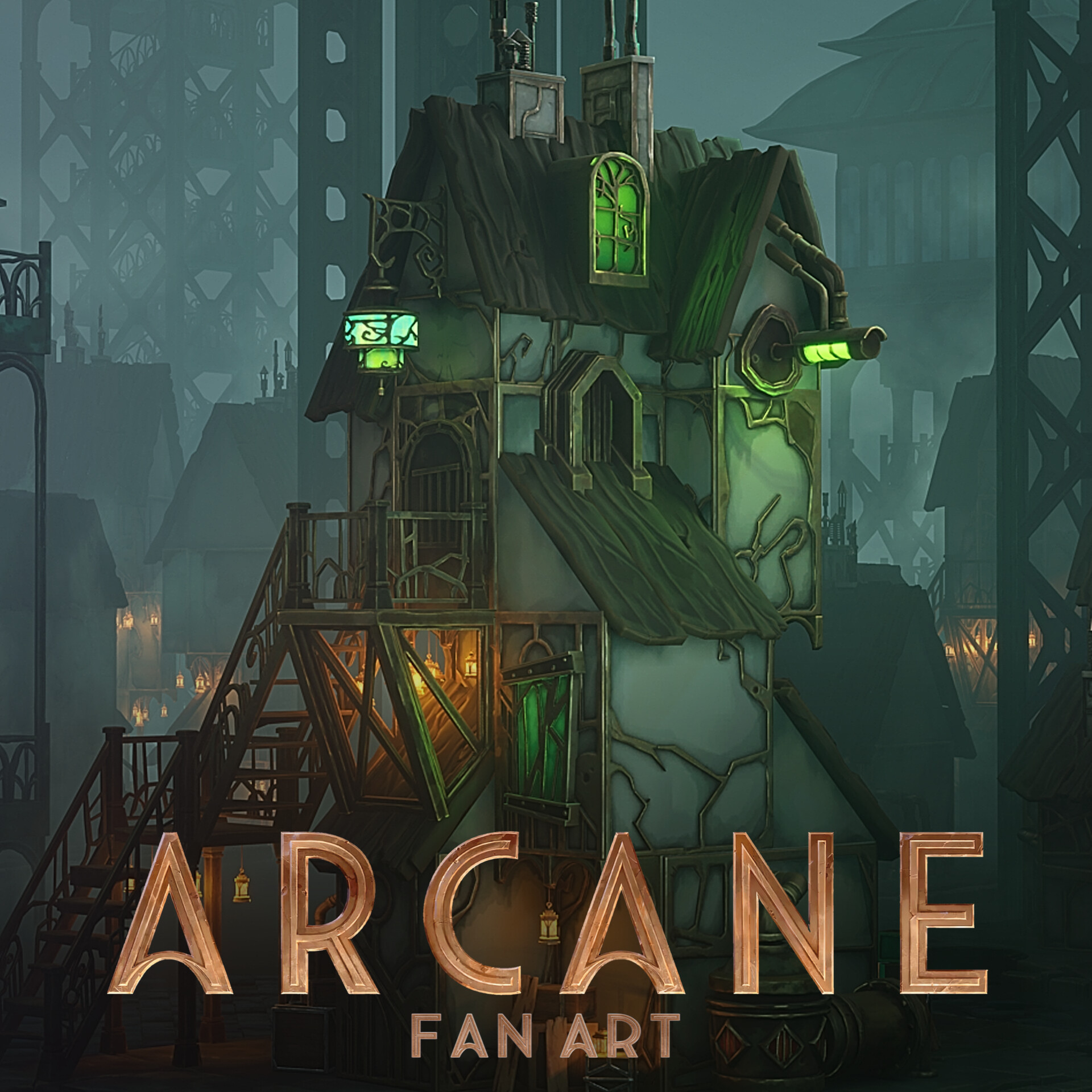ArtStation - Stylized Procedural Building Generator | Inspired by Arcane
