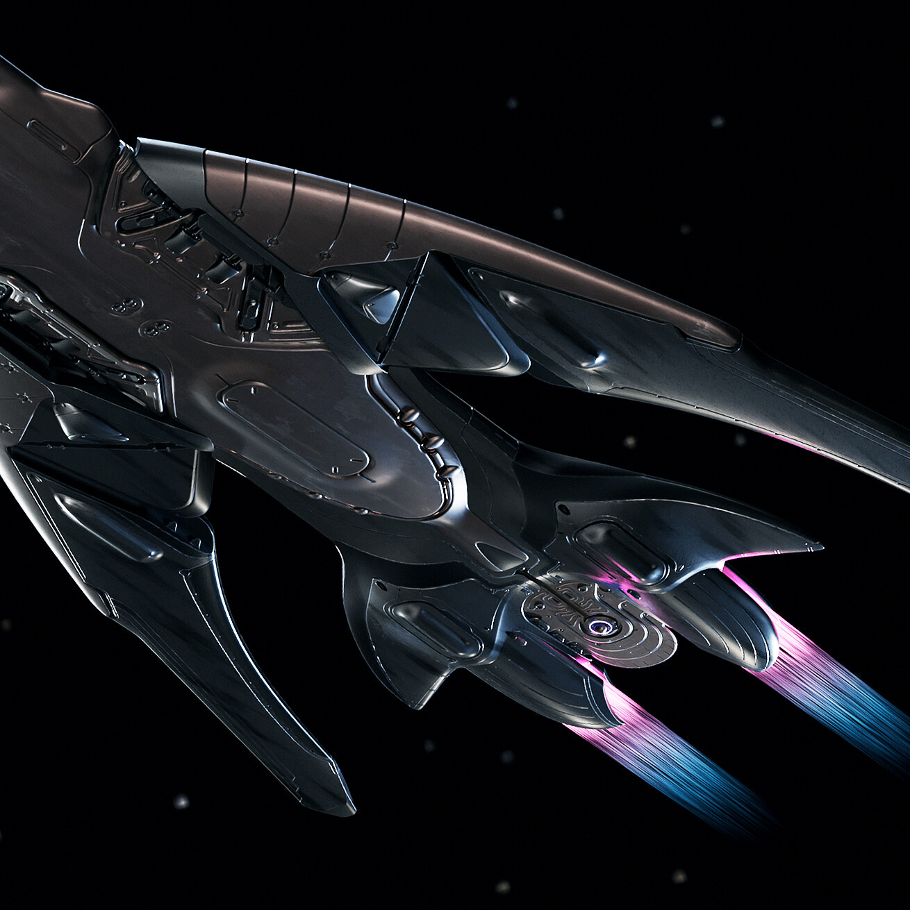 ArtStation - Orbital Recharging Aircraft "ZEUS" 2