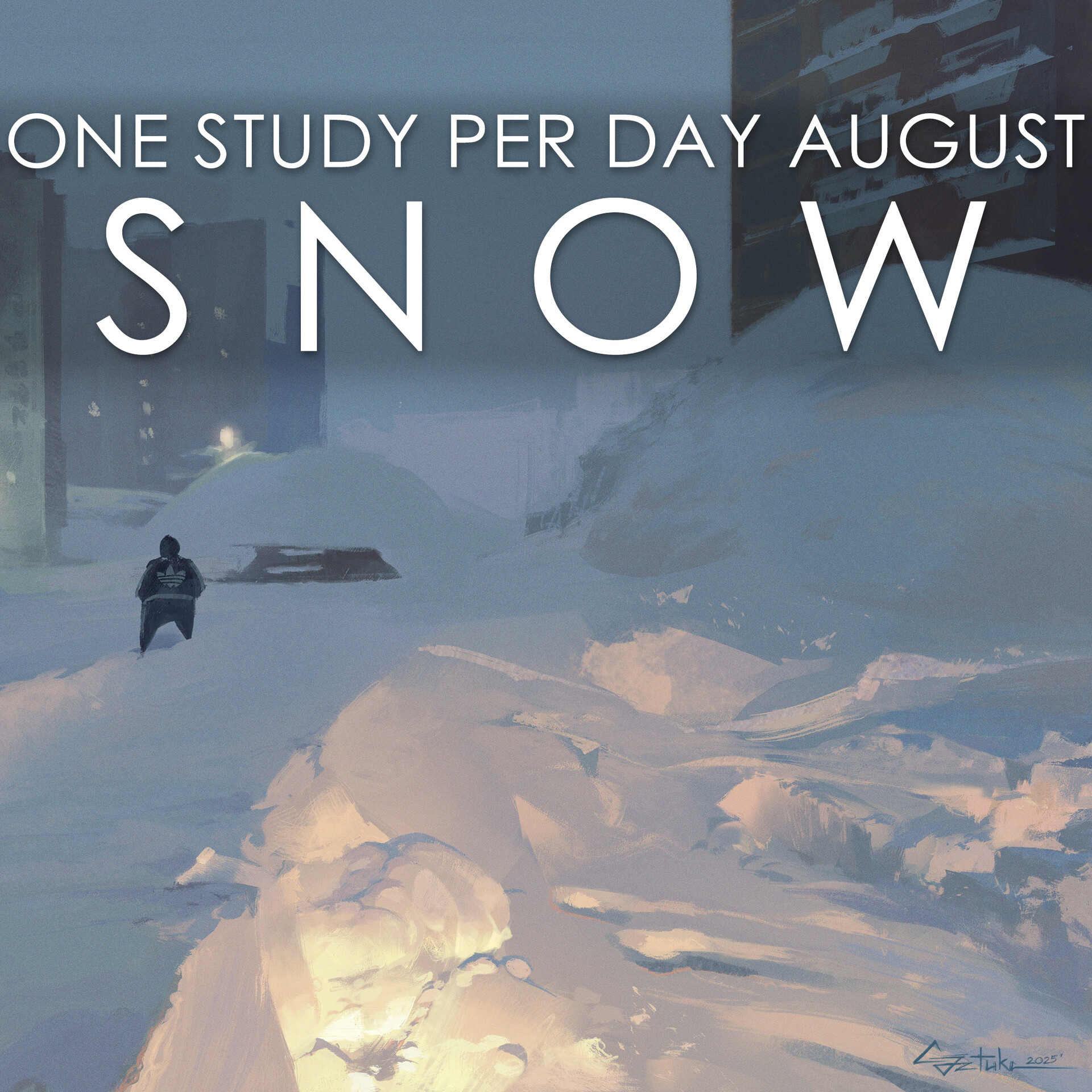 ArtStation - August one study per day challenge- Snow