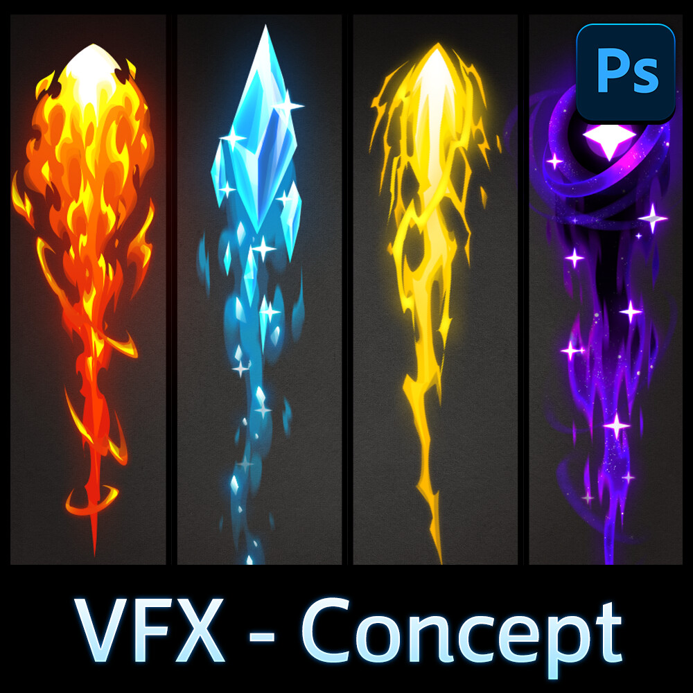 ArtStation - VFX - Projectiles Concepts