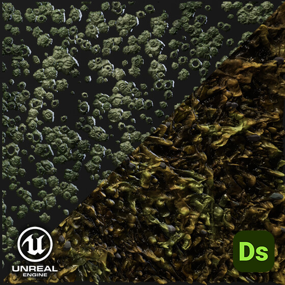 ArtStation - Seaweed And Barnacle Material