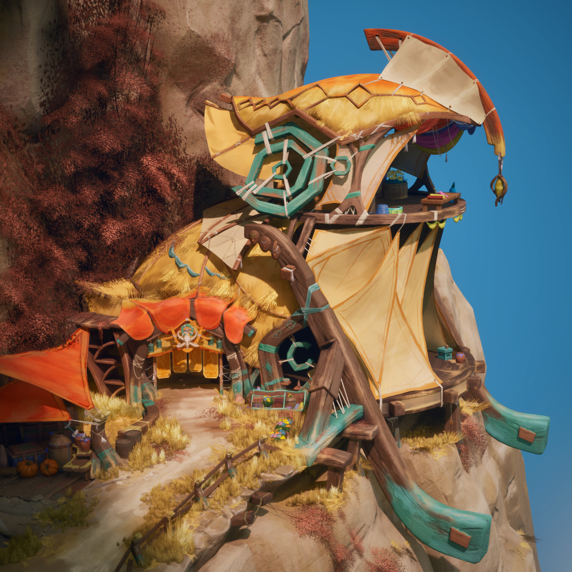 ArtStation - The Perched Shelter