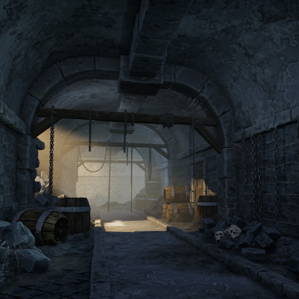 ArtStation - Dungeon Hallway