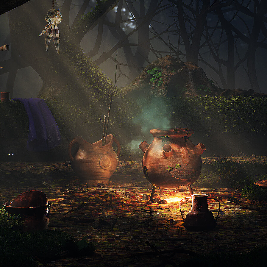 ArtStation - Witchcraft Forest