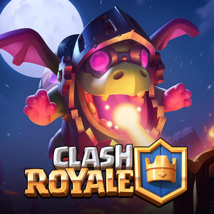 ArtStation - Clash Royale | Inferno Dragon Evolution