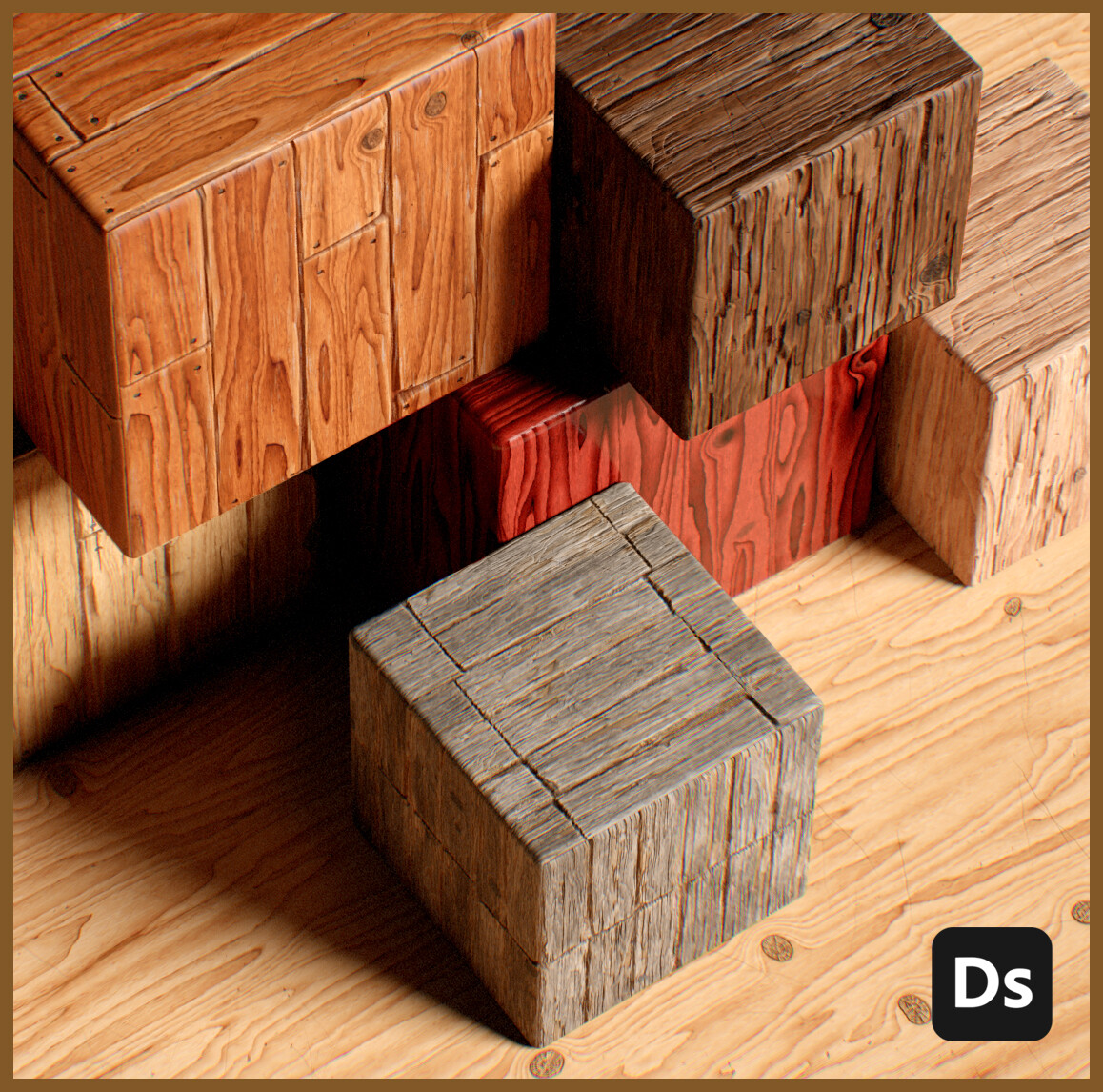 ArtStation - Wood material
