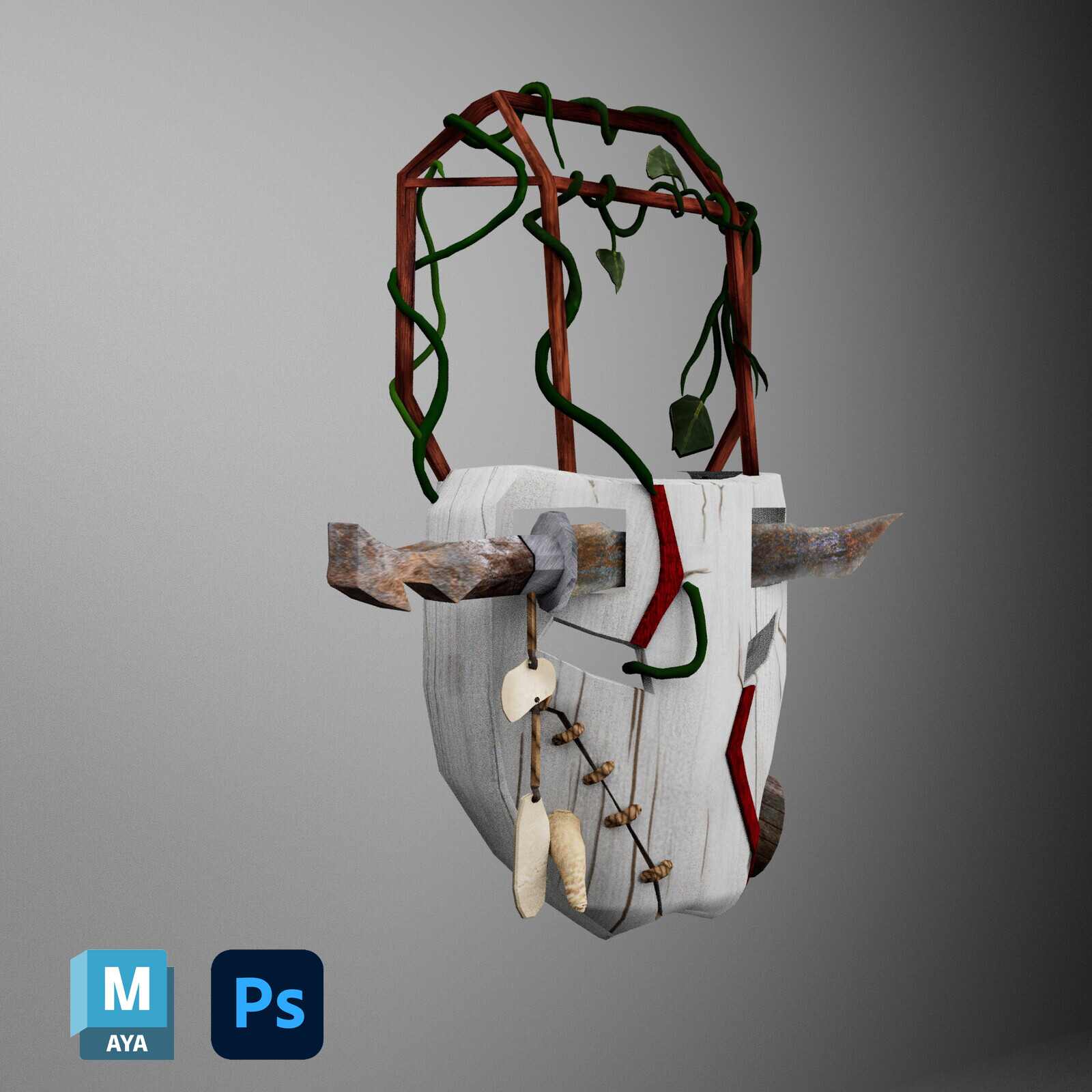 ArtStation - Tribe mask|Lowpoly|