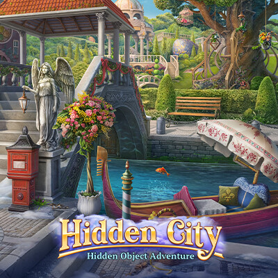 ArtStation - Hidden Object Background - Bridge Easter