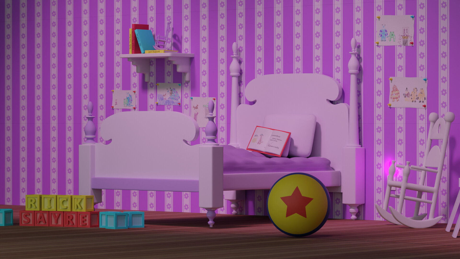 ArtStation - Boo’s room Monsters Inc.