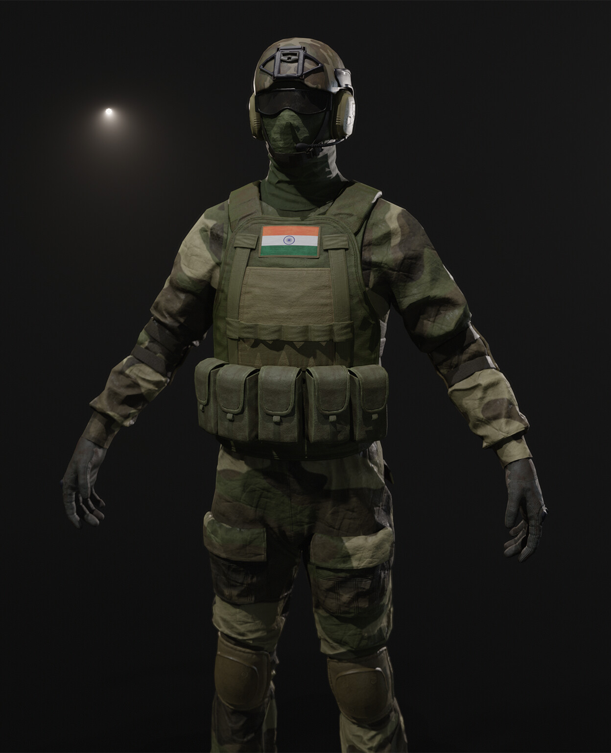 ArtStation - Indian soldier (Military Project)