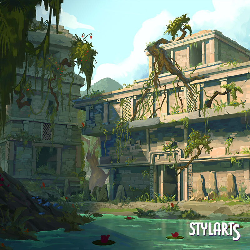ArtStation - Stylized Ancient Ruins- Concept Arts