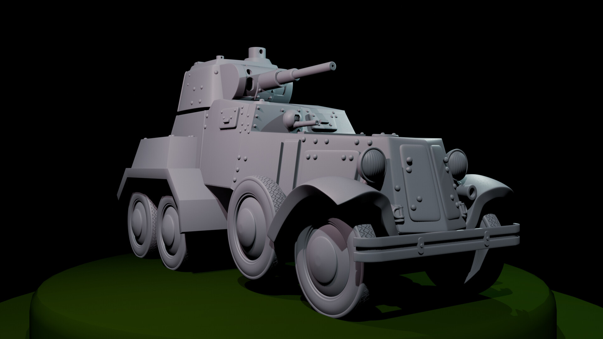 ArtStation - BA-10 Tank Model made for 3DPrinting