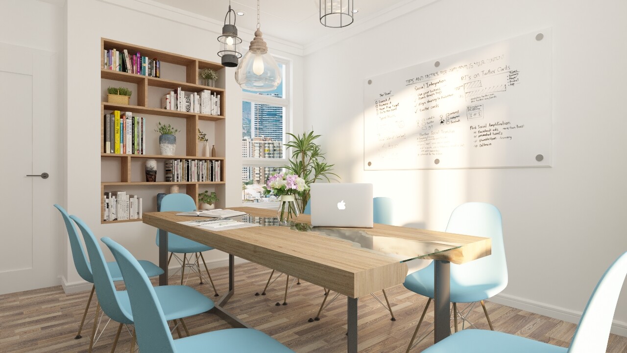ArtStation - 🌊 Coastal-Inspired Collaborative Meeting Room
