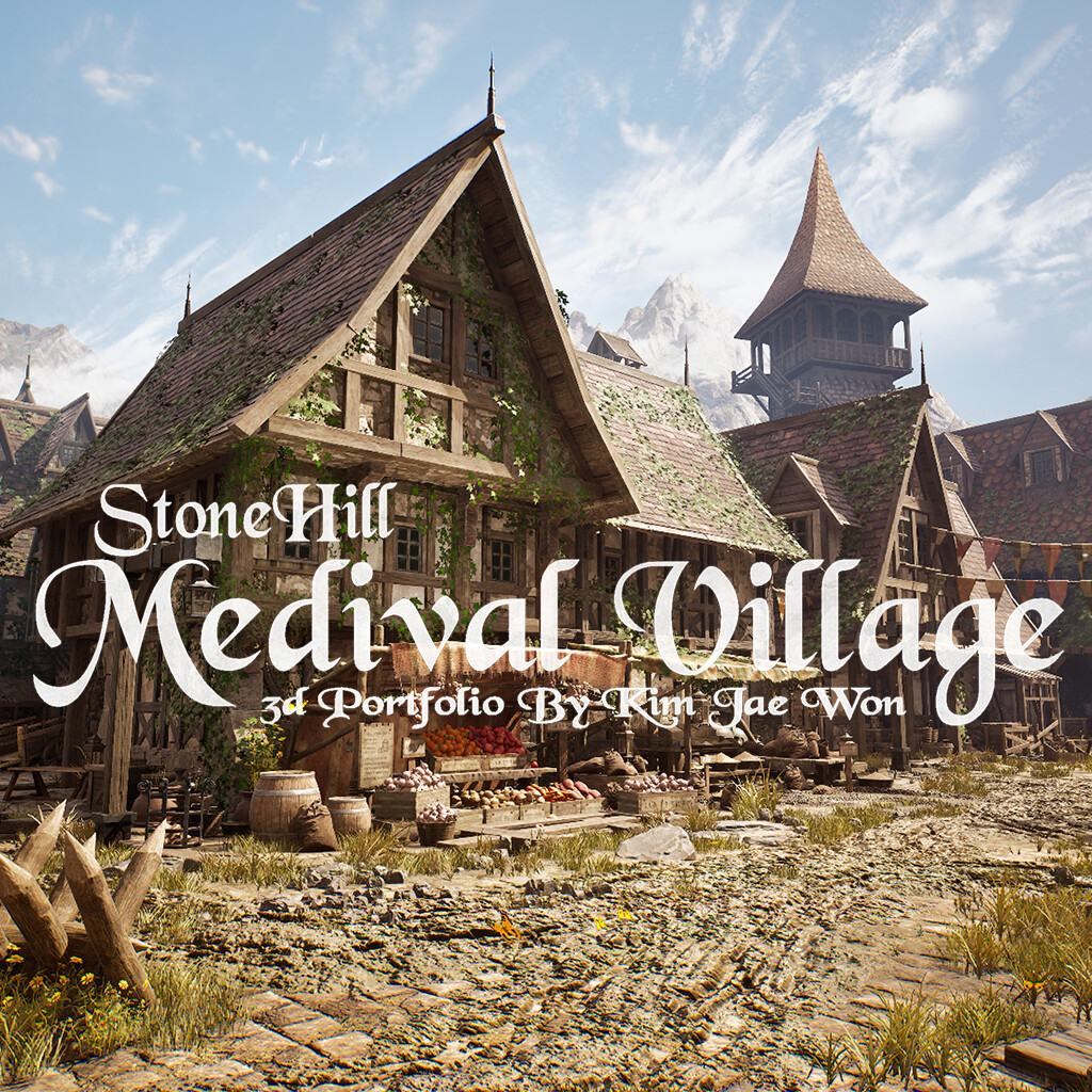 ArtStation - StoneHill Medival Village in UE5