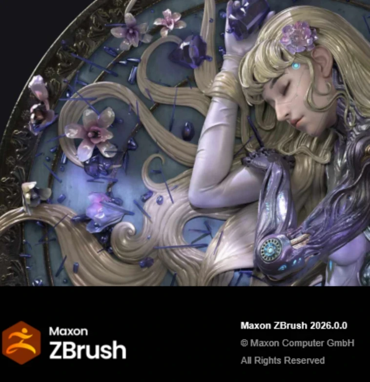 ArtStation - Maxwell_The startup interface of ZBrush2026