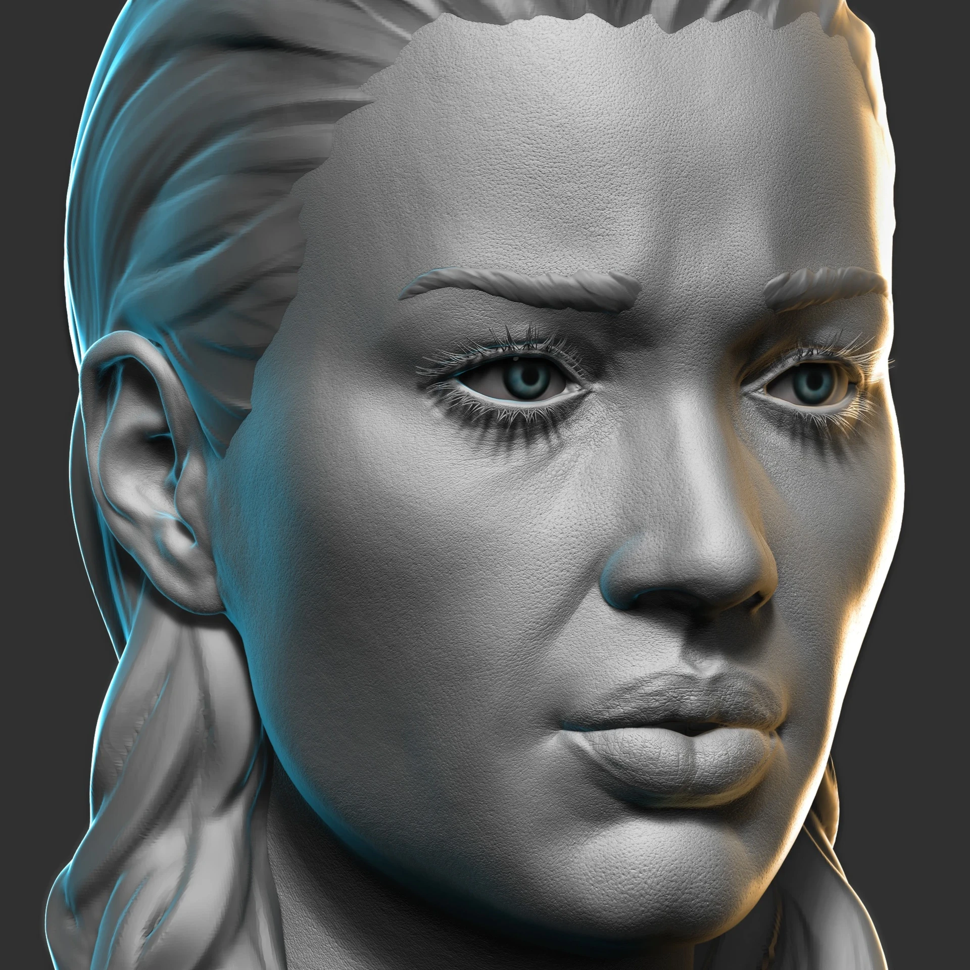 ArtStation - Female face study