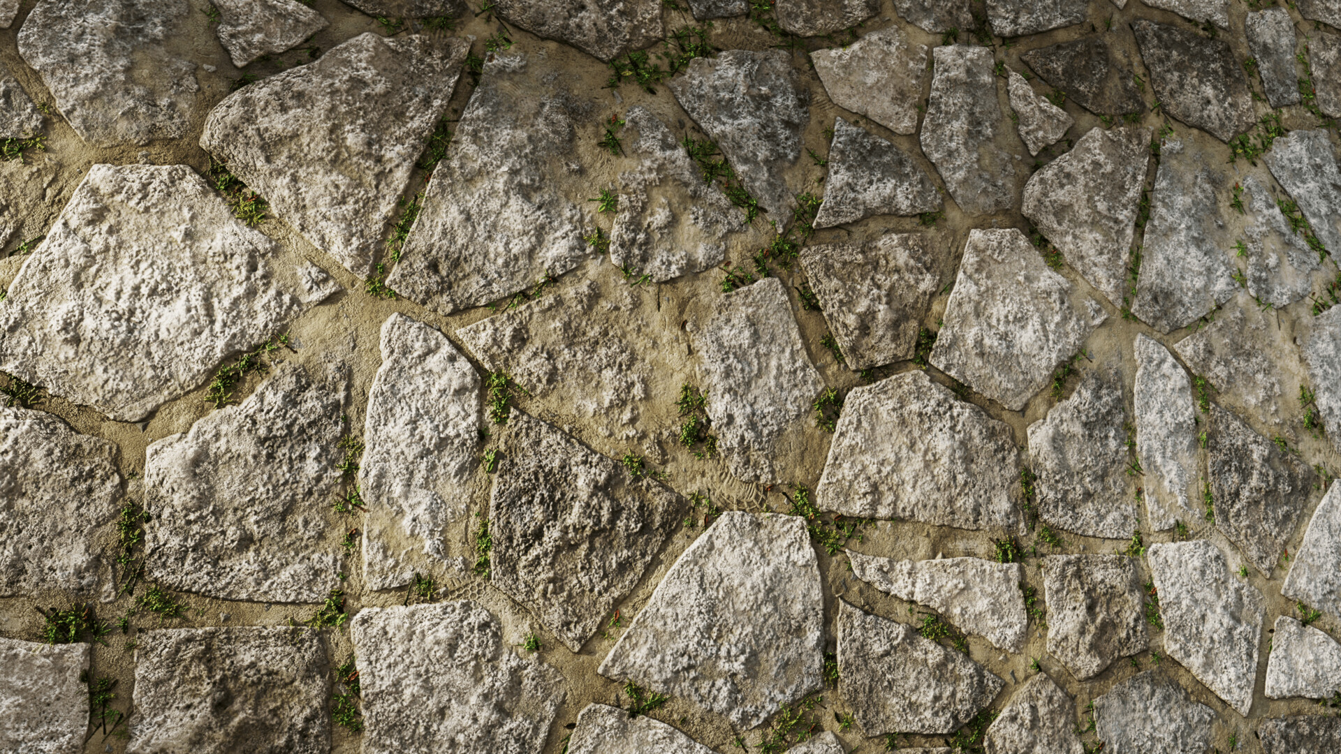 ArtStation - School material restoration_Irregular slate and dirt floor