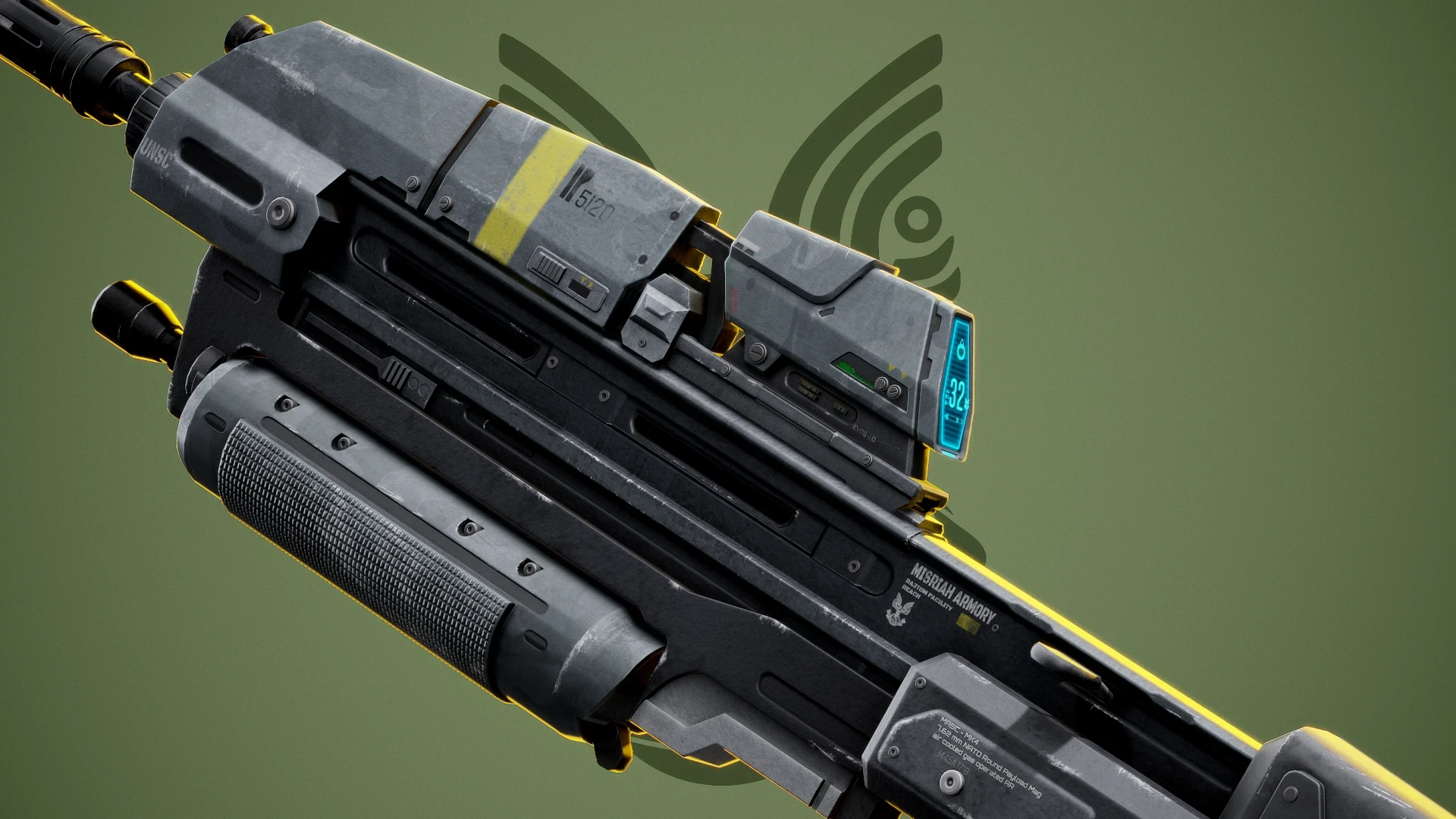 ArtStation - Halo: Reach - MA37 Assault Rifle